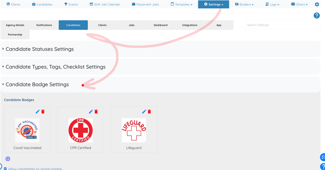 Add Badges To Candidate Profiles
